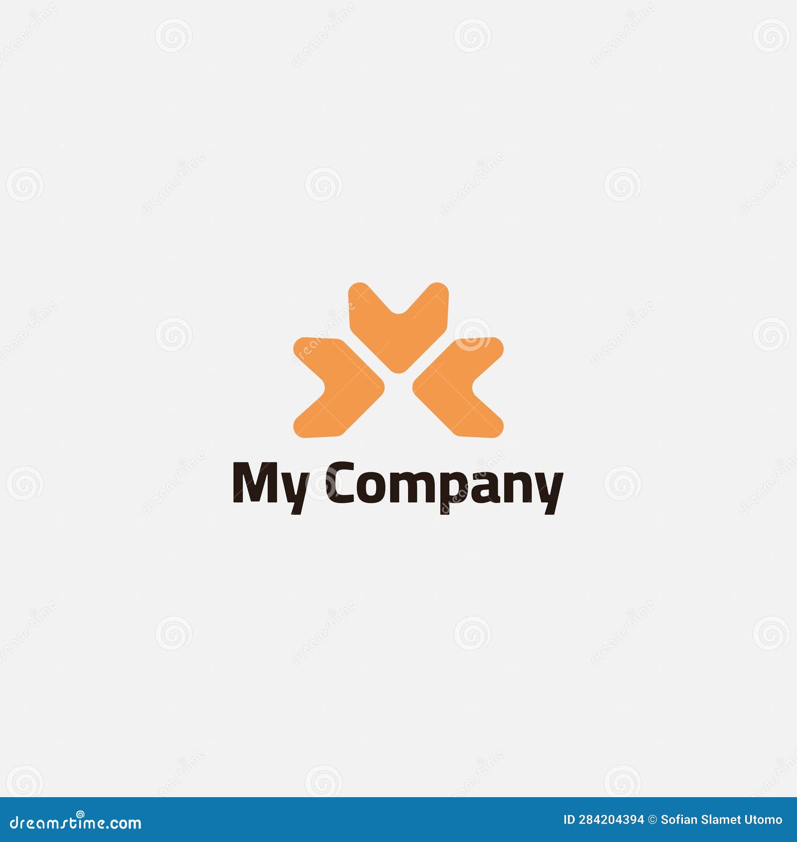 Orange Color Geometry Abstract Logo Stock Vector - Illustration of ...