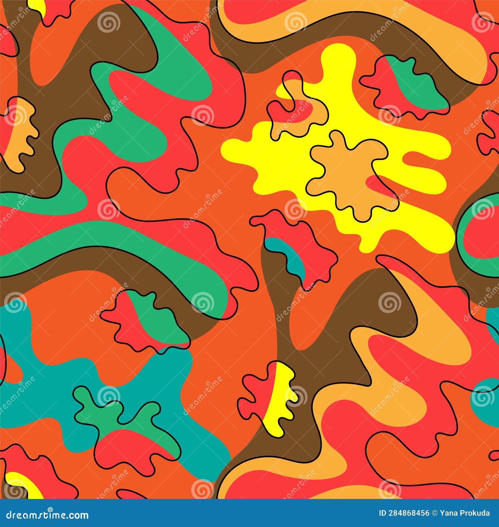 Abstract Psychedelic Colorful Pattern for Textile, Texture or Another ...