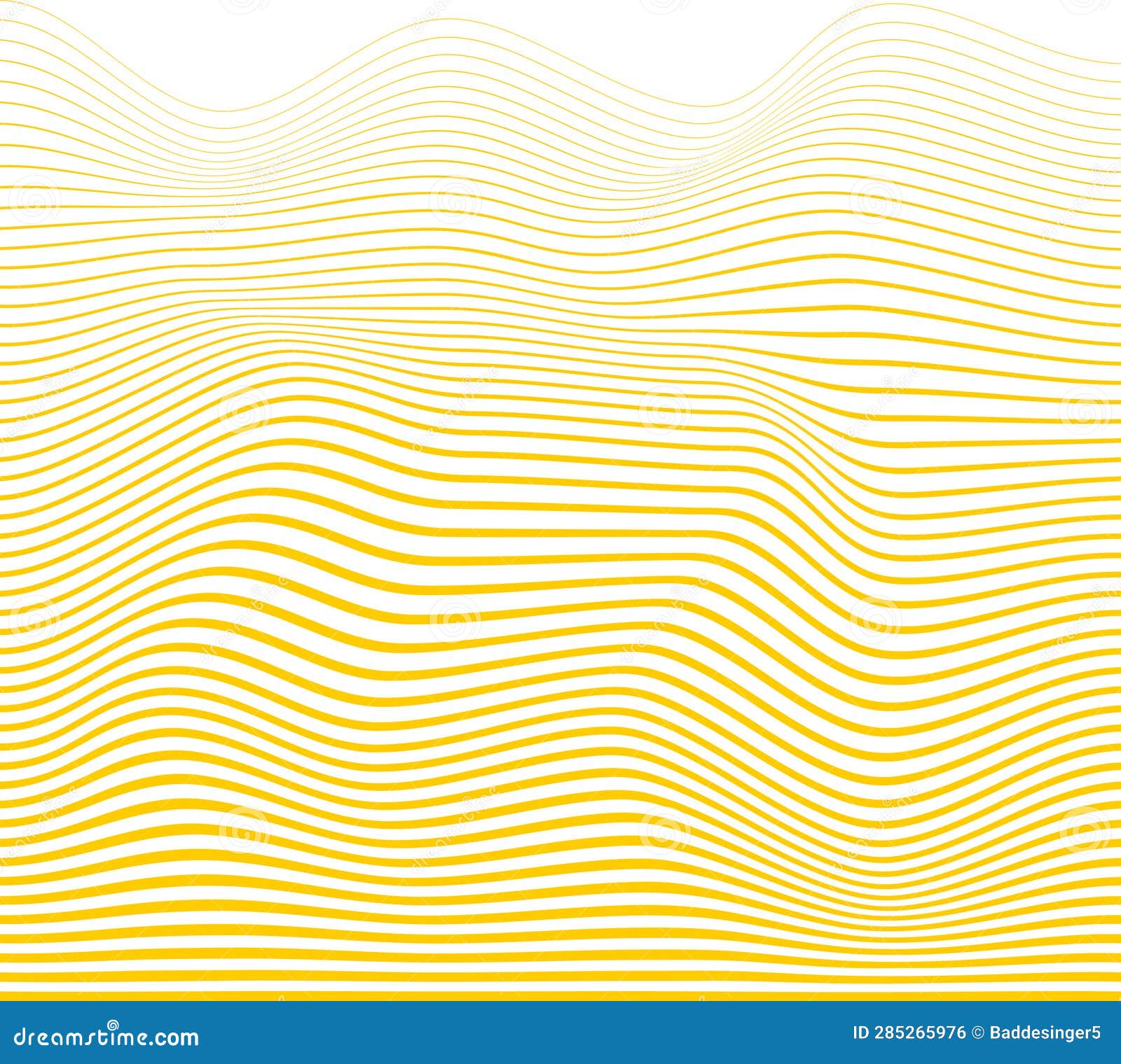 Yellow Vector Abstract Wave Illustration for Web Design and Posts ...
