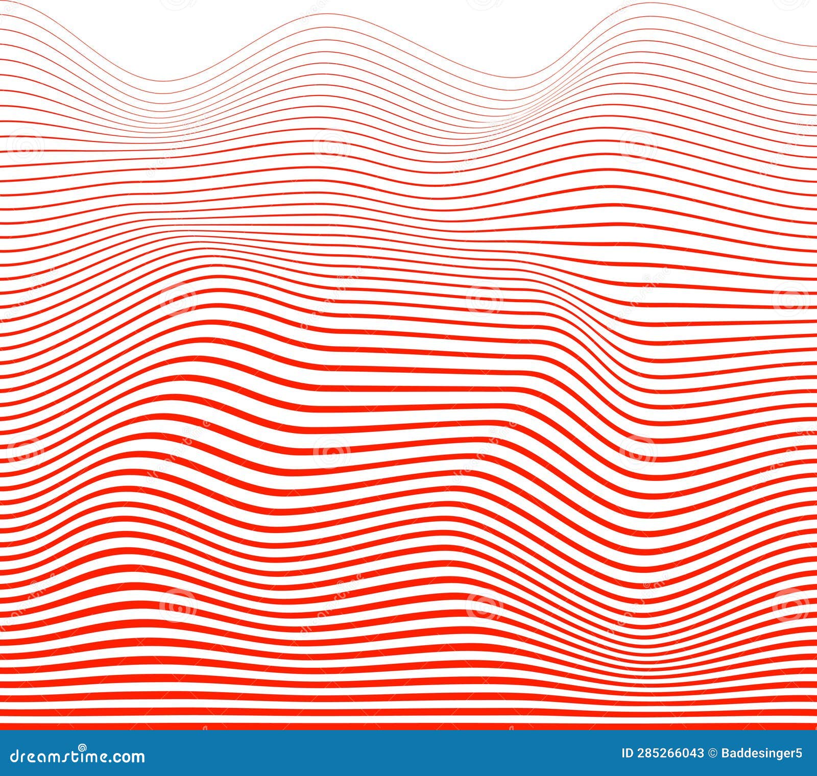 Red Vector Abstract Wave Illustration for Web Design and Posts. without ...