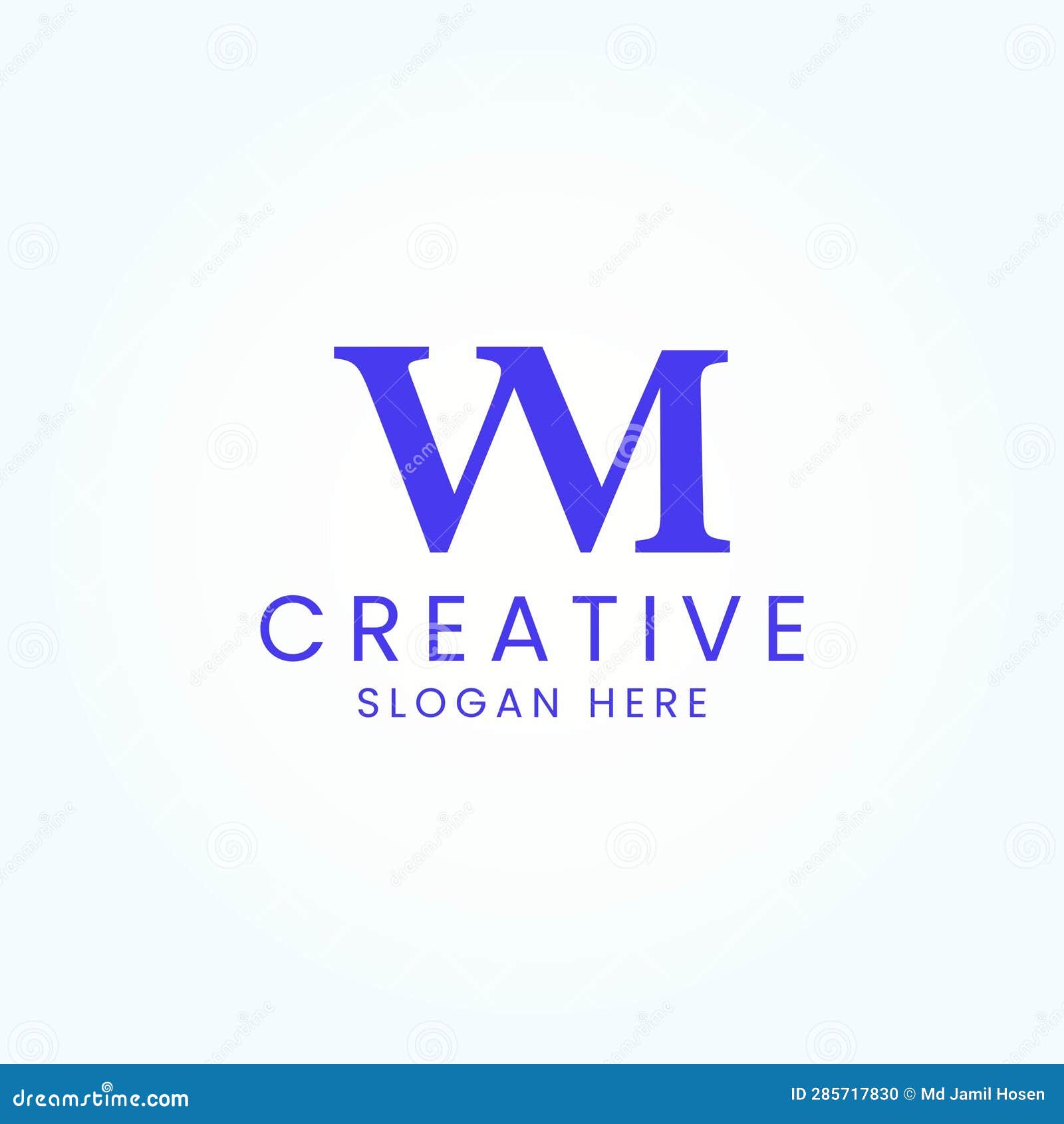 Elegant Letter VM Logo Icon Vector Concept Inspirations Stock Vector ...