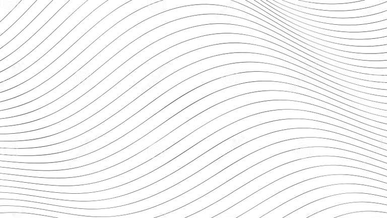 Minimal Abstract Background with Optical Illusion. Wavy Thin Lines on ...