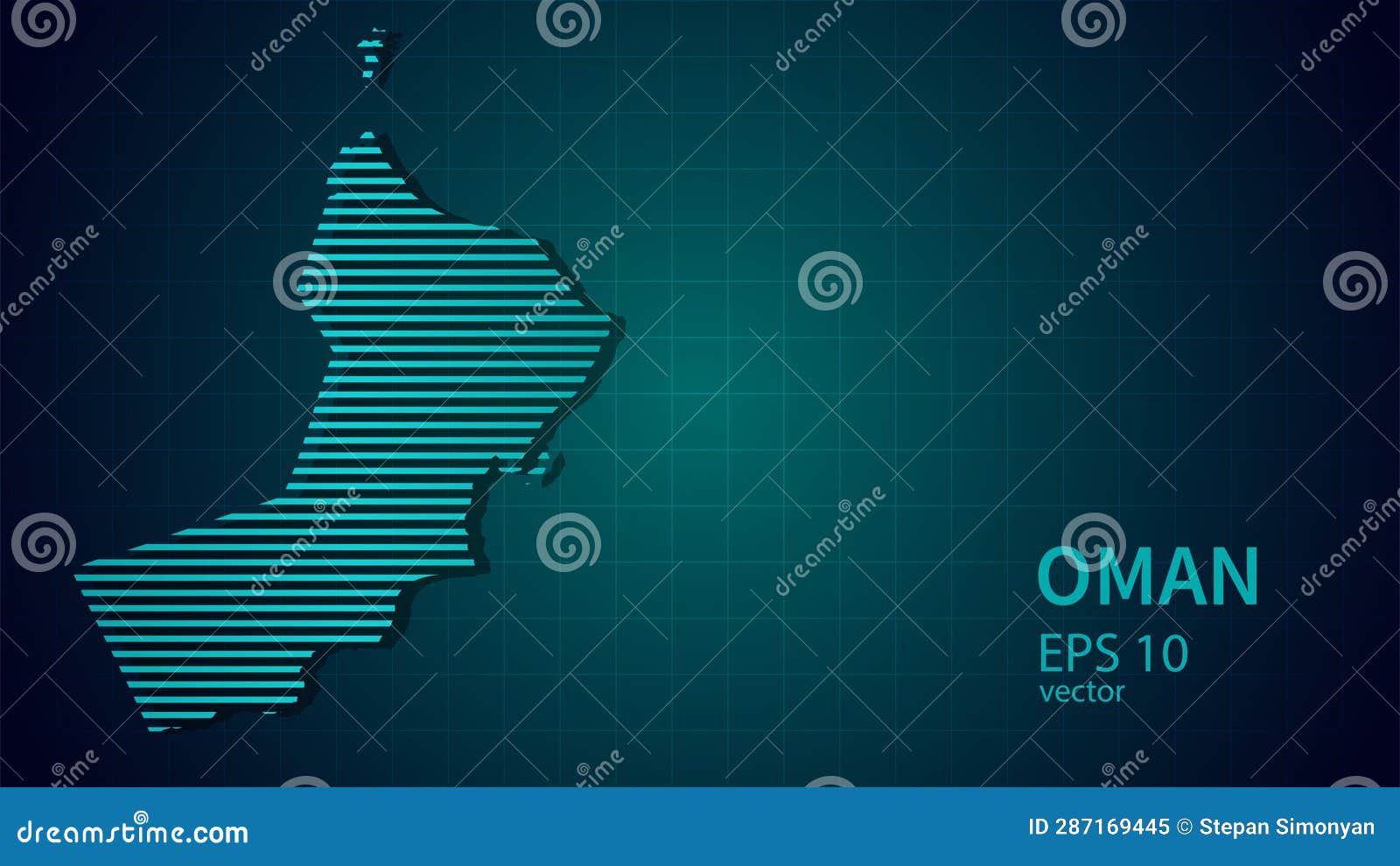 Technology Vector Map Of Oman, Futuristic Modern Website Background Or ...