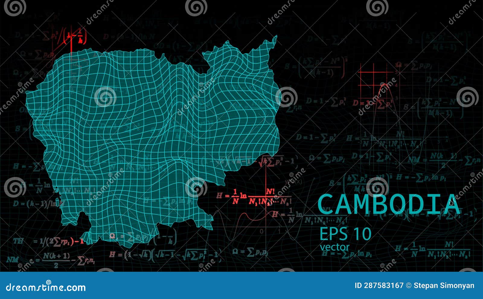 Technology Map of Cambodia Connection Futuristic Modern Website ...