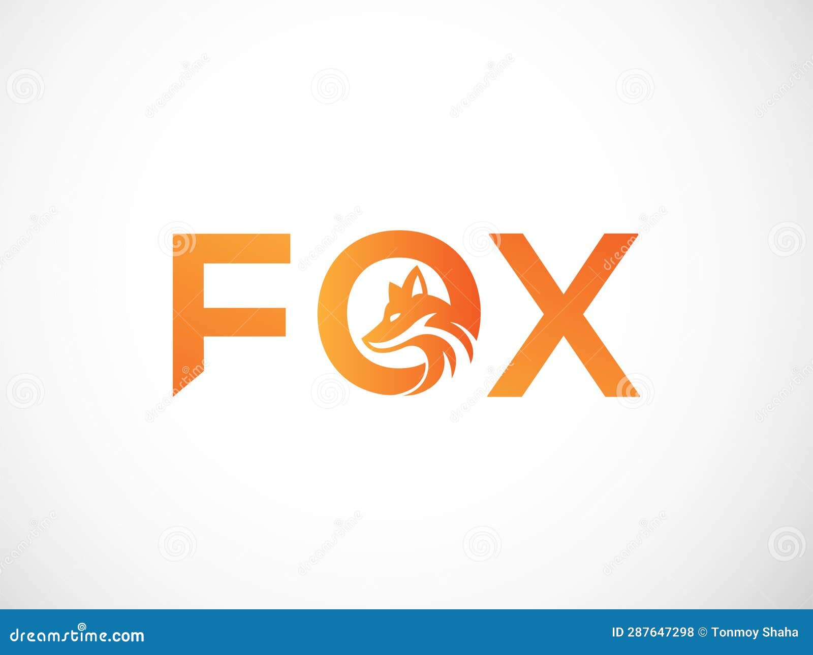 Fox Logo. Fox Letter Logo Design. Creative Fox Vector Logo Stock Vector ...