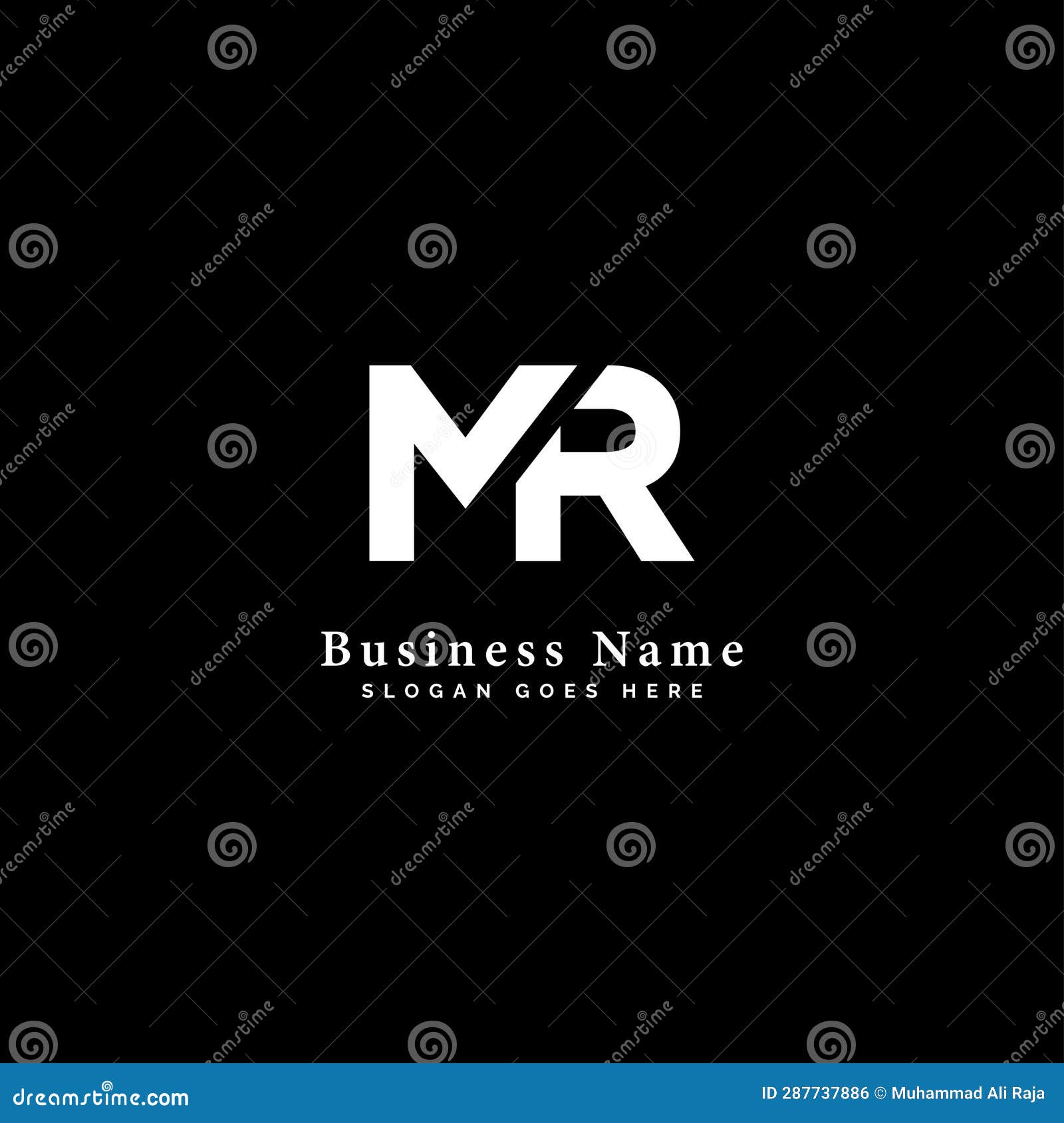 M, R, MR Letter Logo Design Vector Template. Abstract Alphabet MR Logo ...