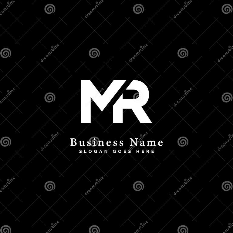 M, R, MR Letter Logo Design Vector Template. Abstract Alphabet MR Logo ...
