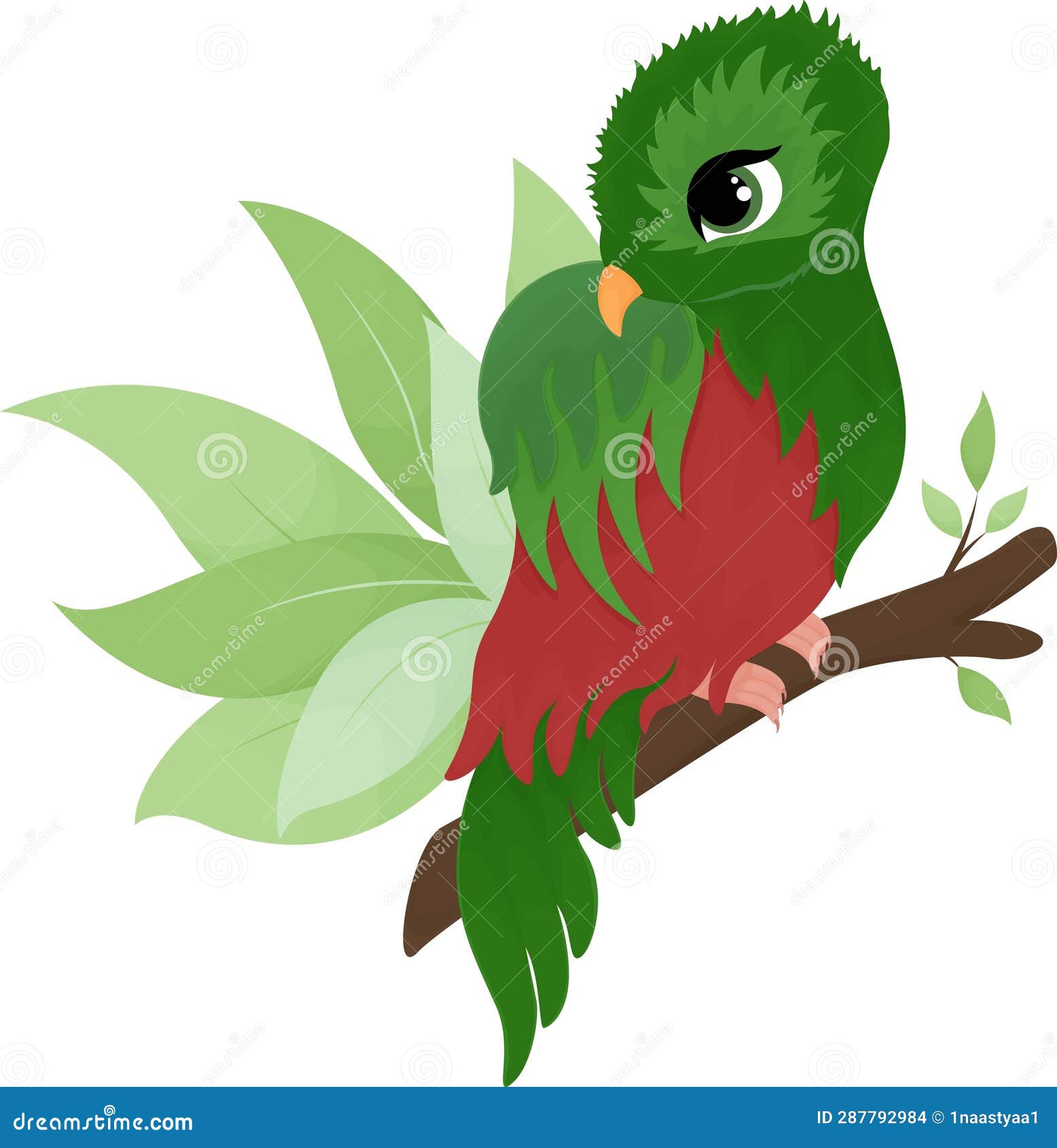 Illustration of Cartoon Quetzal Stock Illustration - Illustration of ...