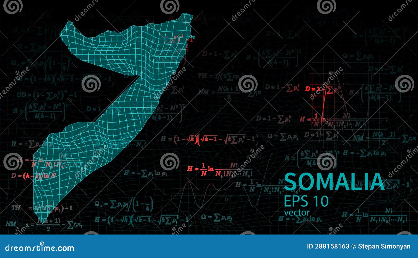 Technology Vector Map Of Somalia, Connection Futuristic Modern Website ...