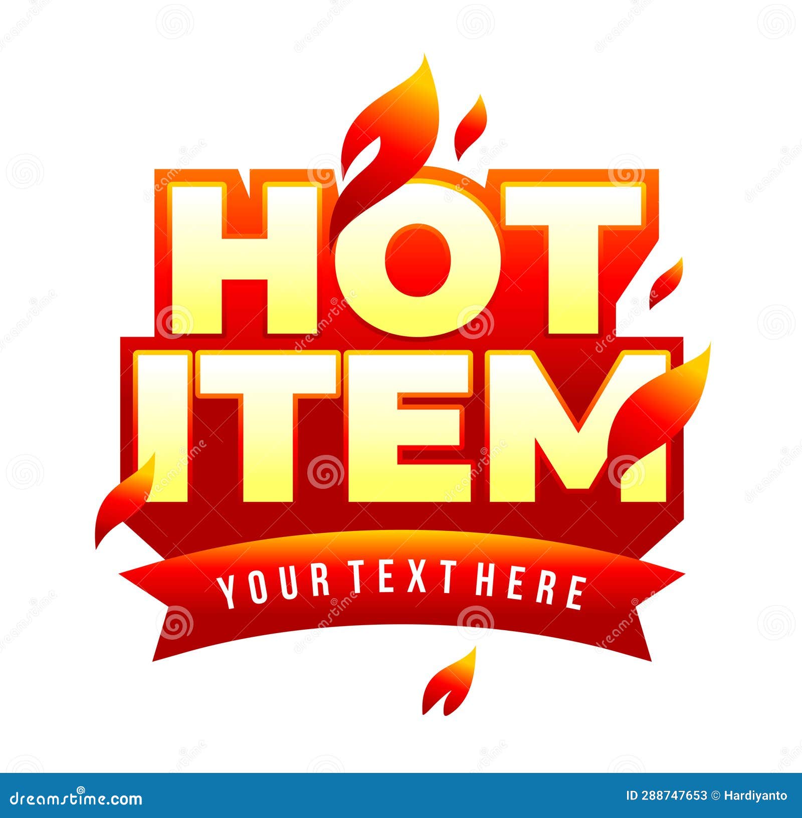 Label Hot Item Vector with Fire Flame Stock Vector - Illustration of ...