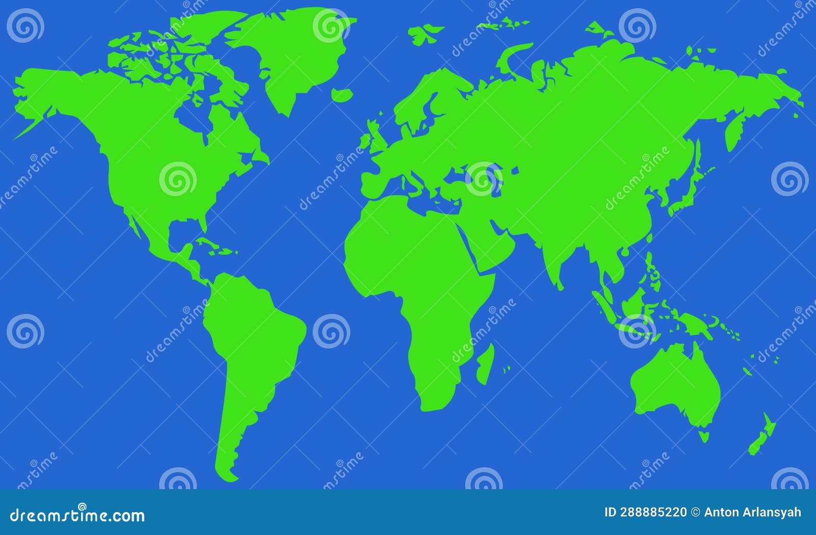 Illustration Vector Graphics of Colored Earth Map Stock Illustration ...