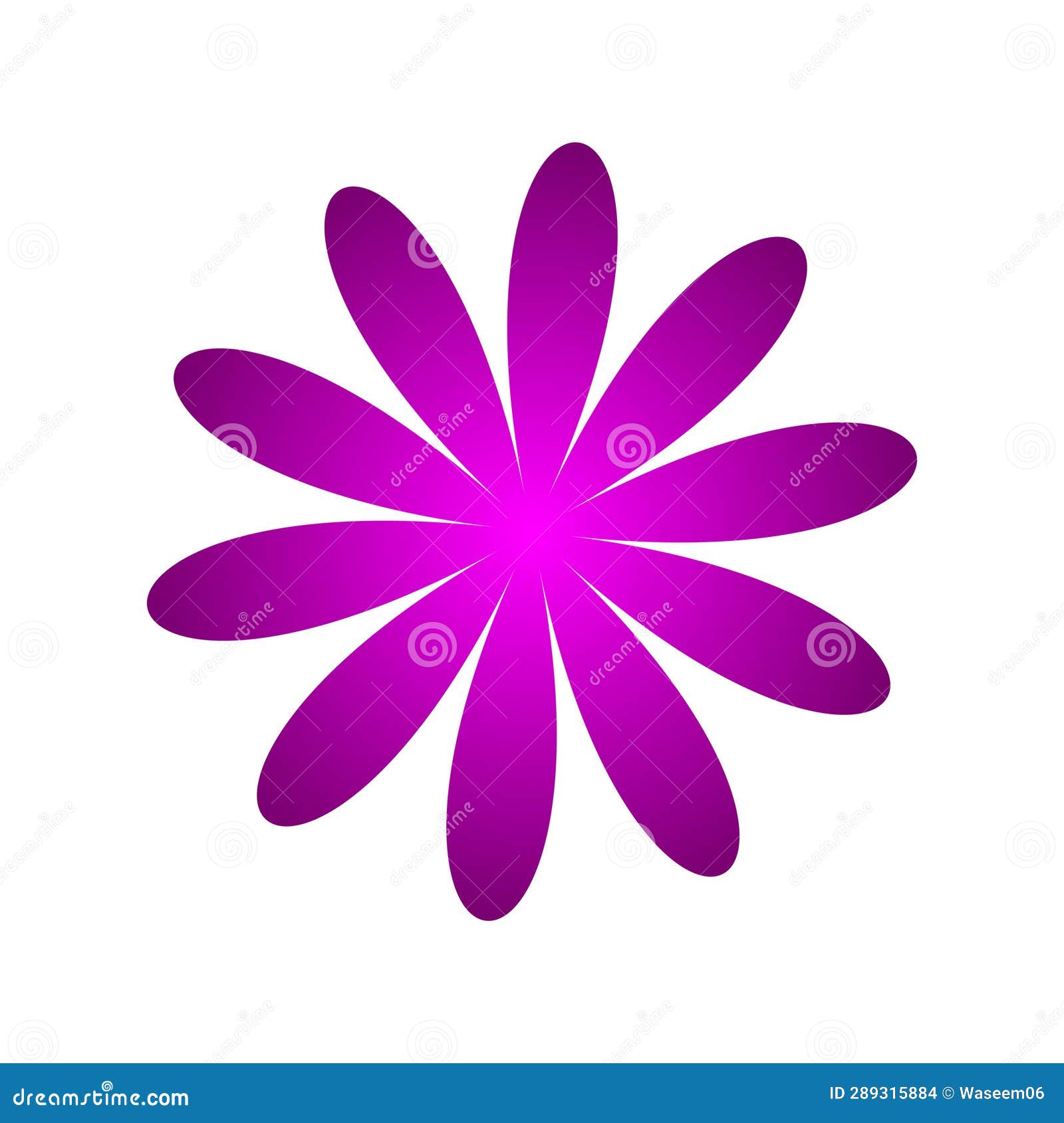 Beautiful Flower Symbol Vector Art Stock Vector - Illustration of ...