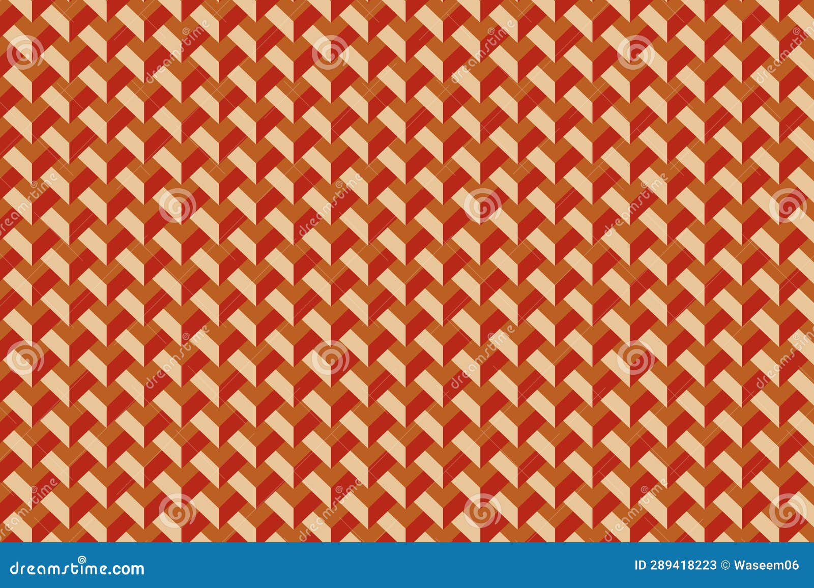 3d Orange Spiked Cubes Pattern Stock Vector - Illustration of ...