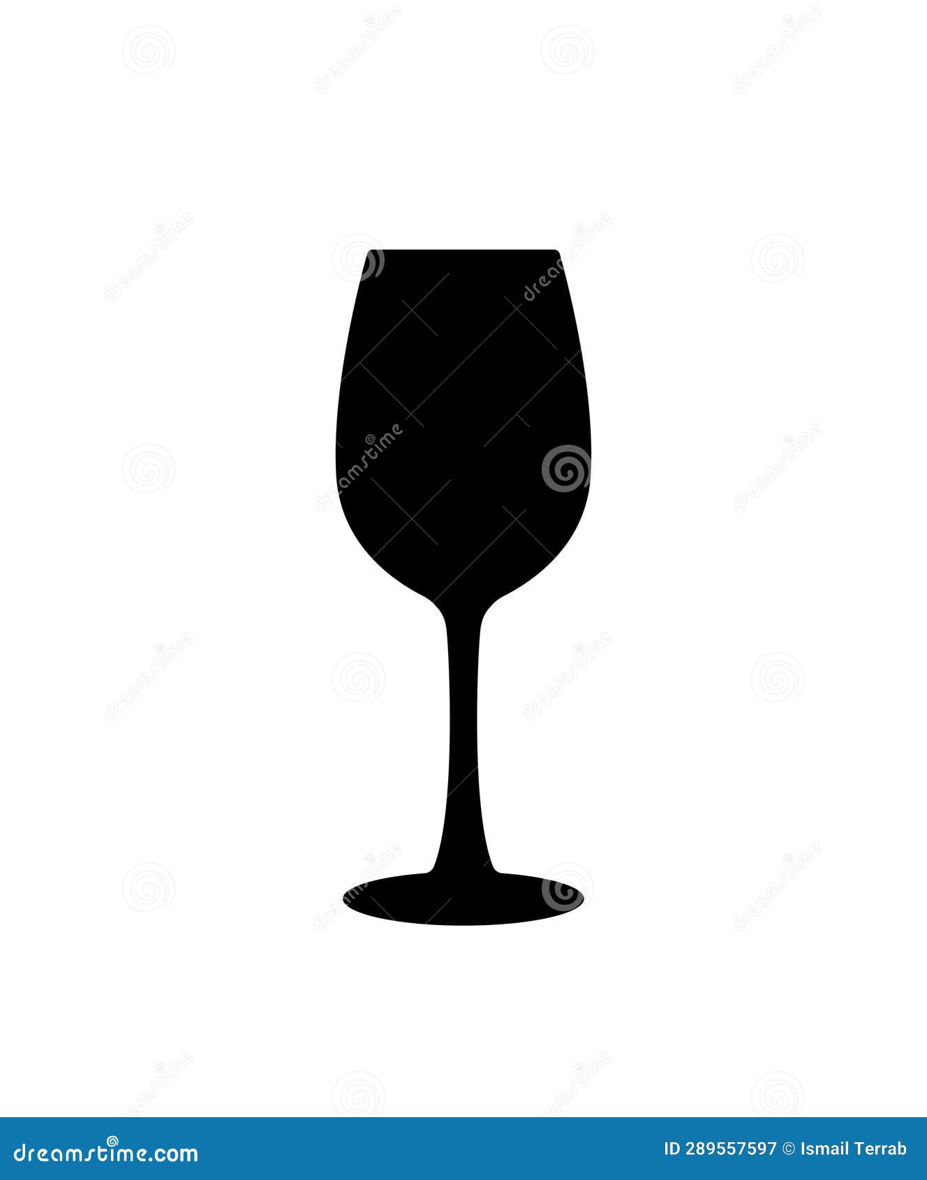 Luxurious Glass Cup Silhouette, Glassware Juice Cup. Stock Illustration ...