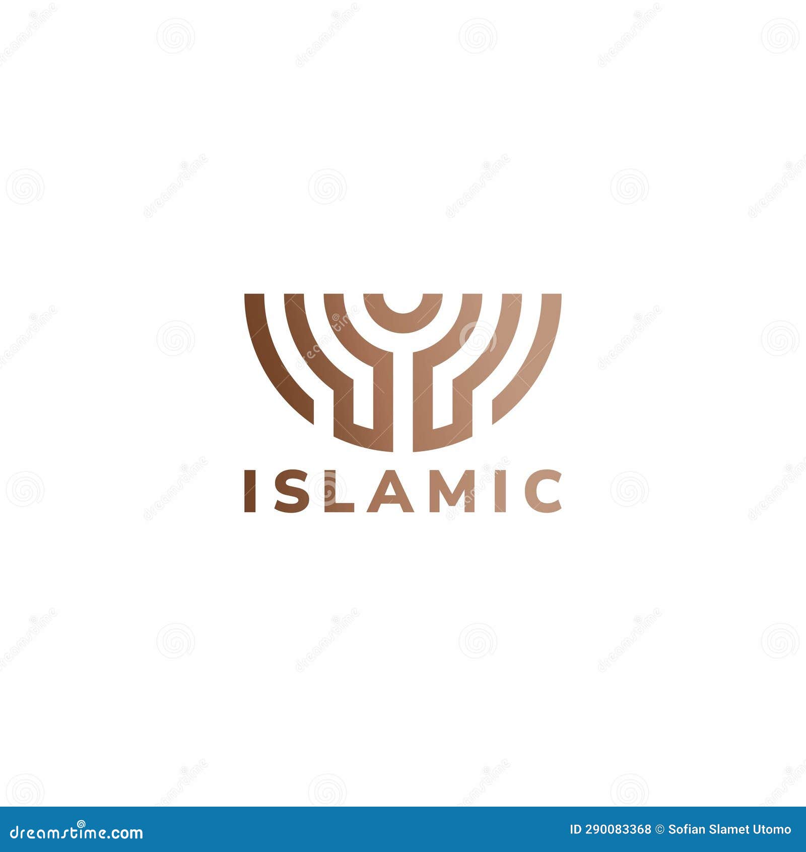 Abstract Ornament Logo with Islamic Nuances Stock Vector - Illustration ...
