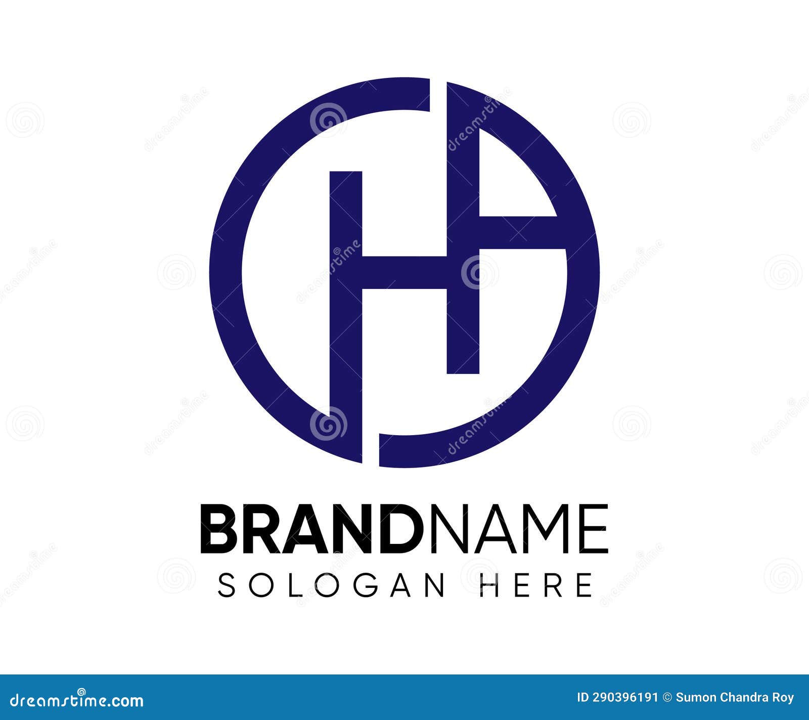 H a Logo Design Vector Template Stock Illustration - Illustration of ...