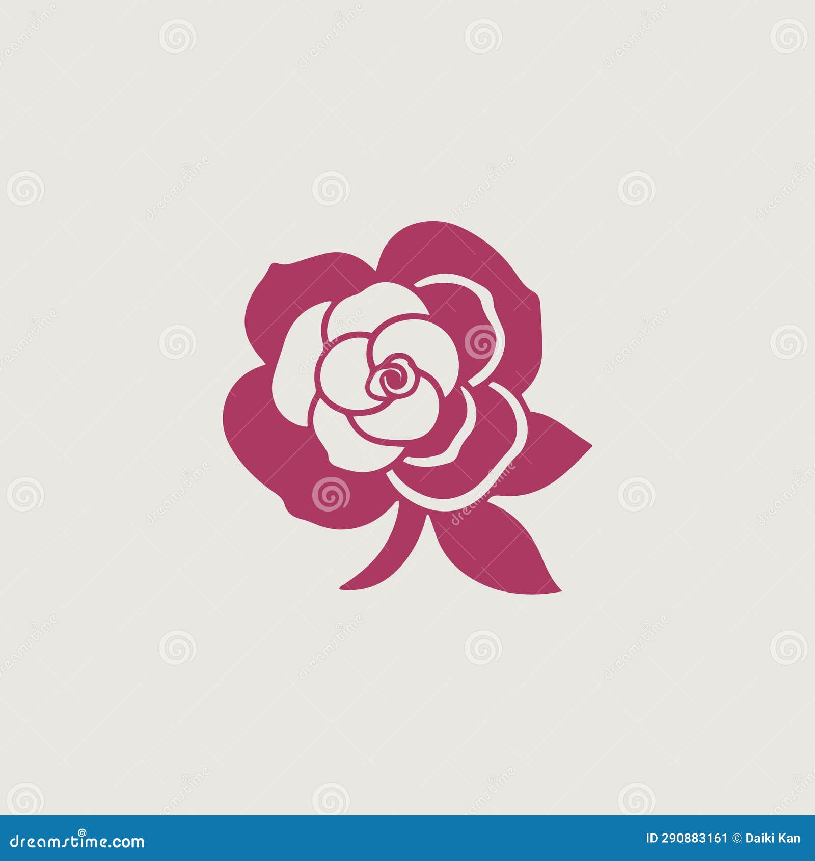 Rose logo vector image stock vector. Illustration of reflective - 290883161