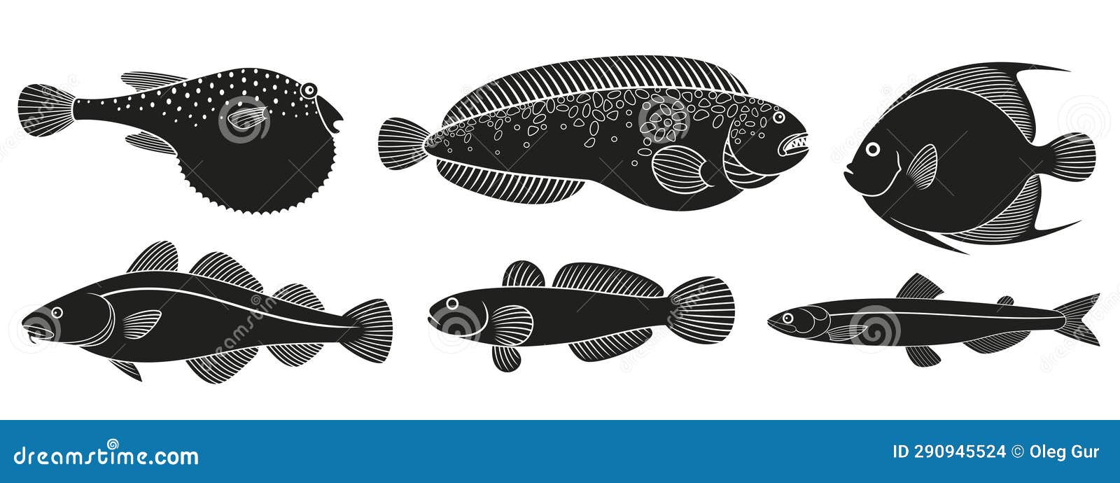 Sea Goby Logo. Isolated Sea Goby On White Background Cartoon Vector ...