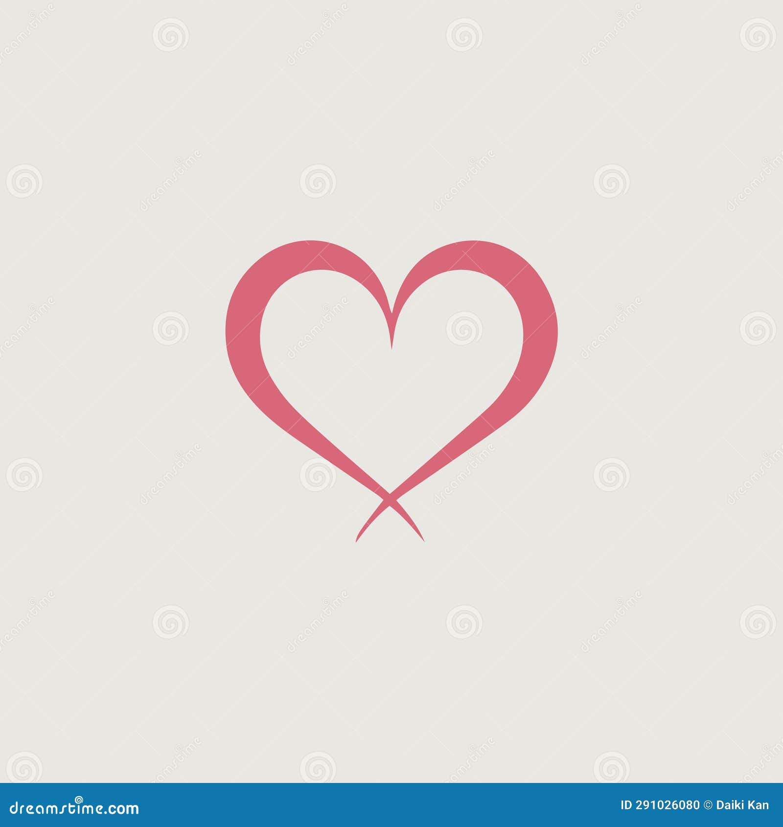 Vector Image of a Logo that Symbolically Uses a Heart Stock ...