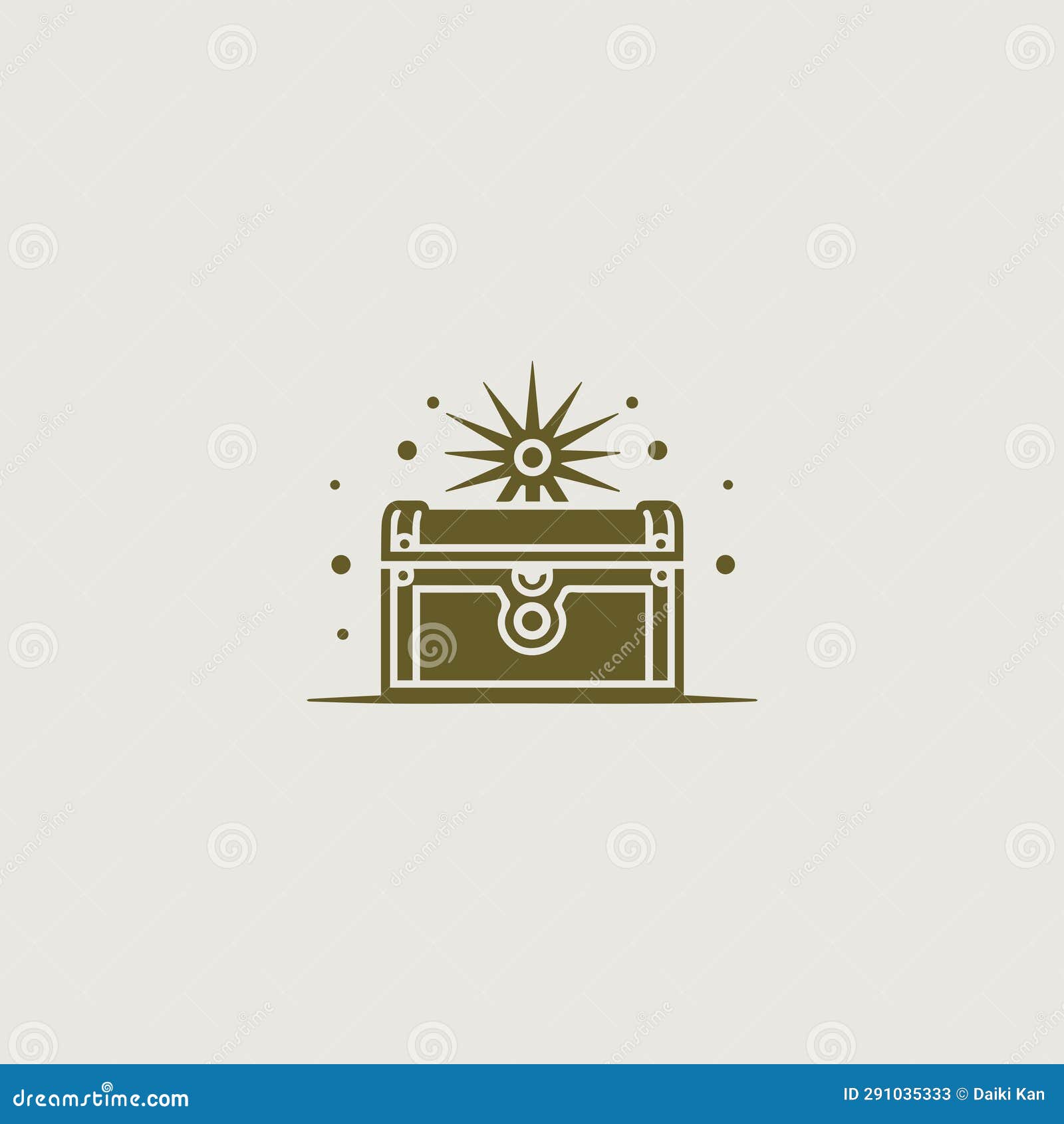 Vector Image of a Logo that Symbolically Uses a Treasure Chest Stock ...
