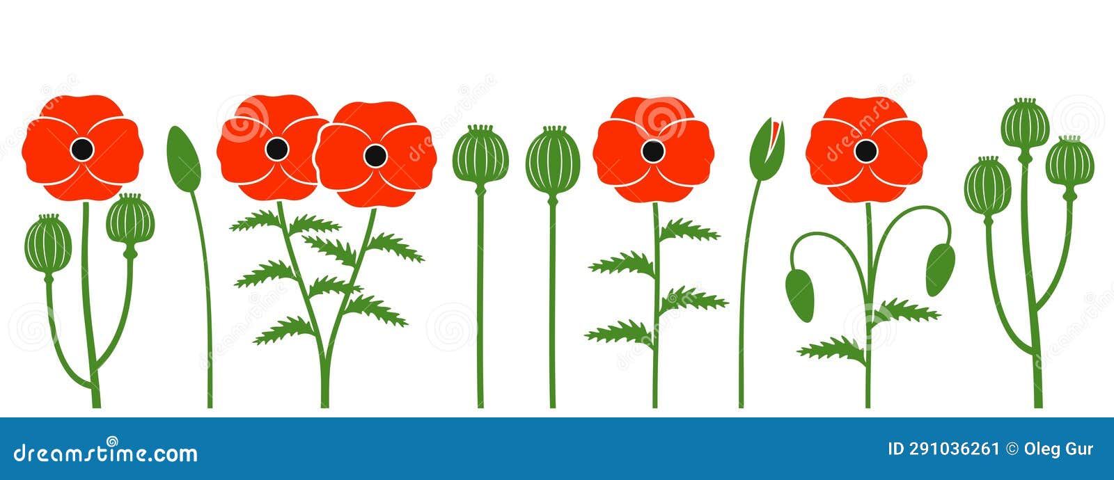 Poppy Flower Logo. Isolated Poppy Flower on White Background Stock ...