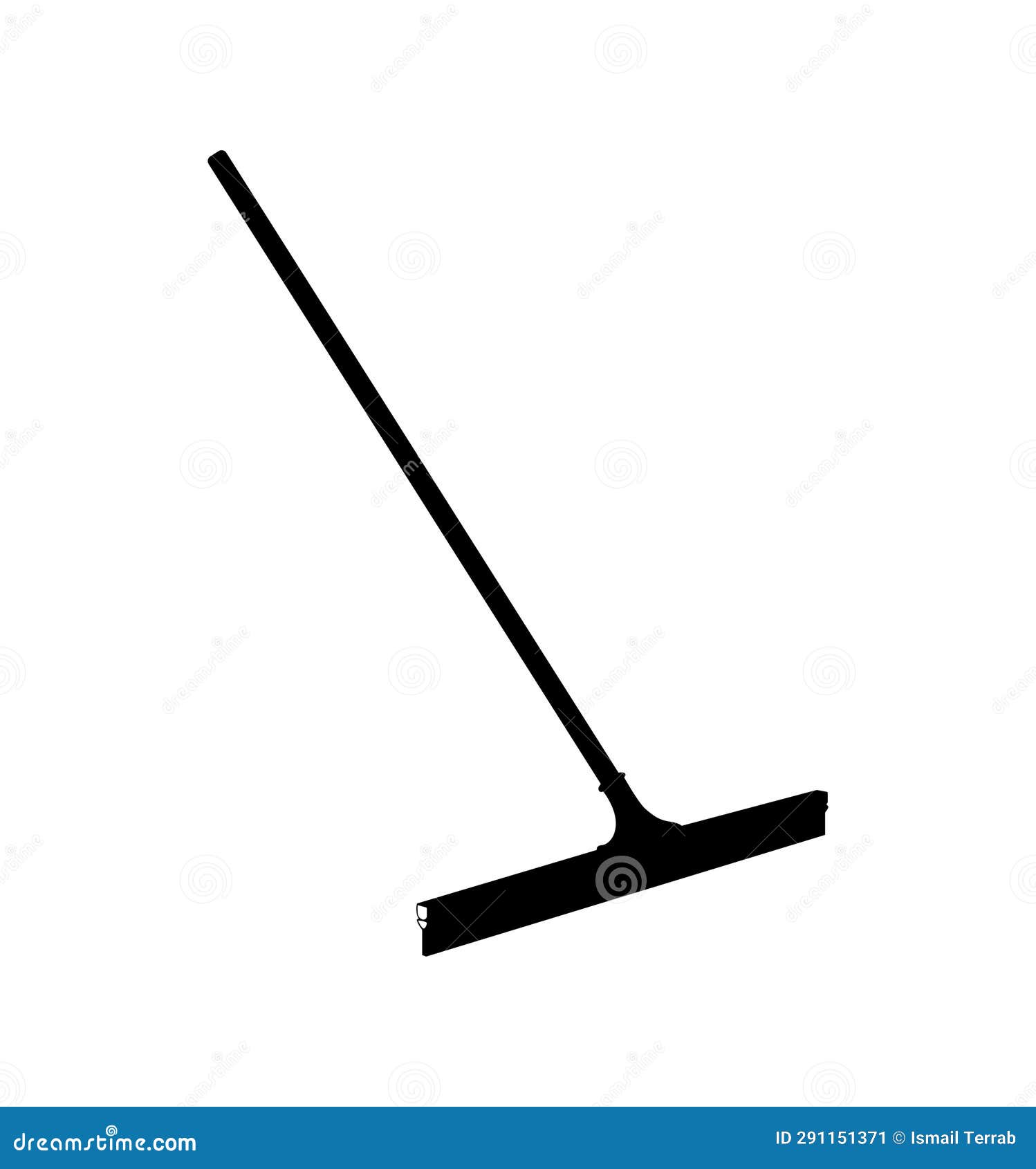 Silhouette Squeegee With Dripping Paint For Screen Printing. Outline ...