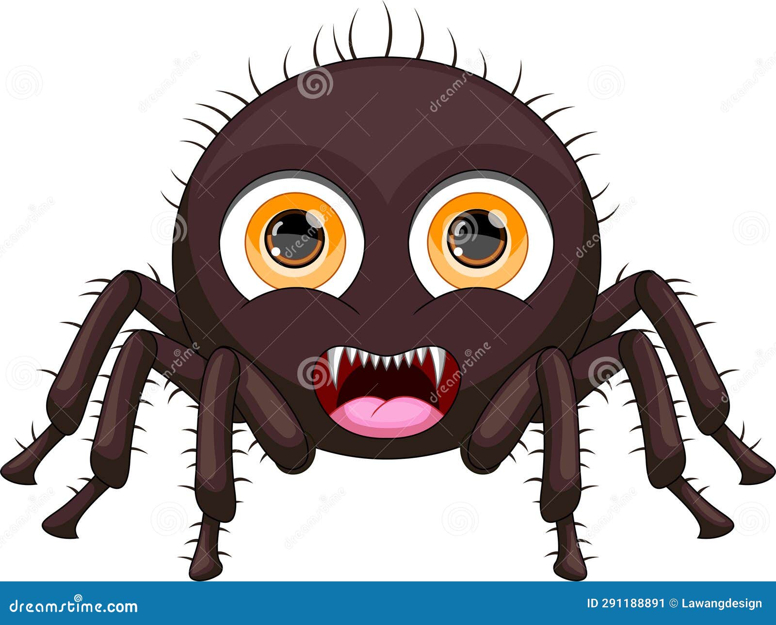 Cute spider cartoon stock vector. Illustration of little - 291188891