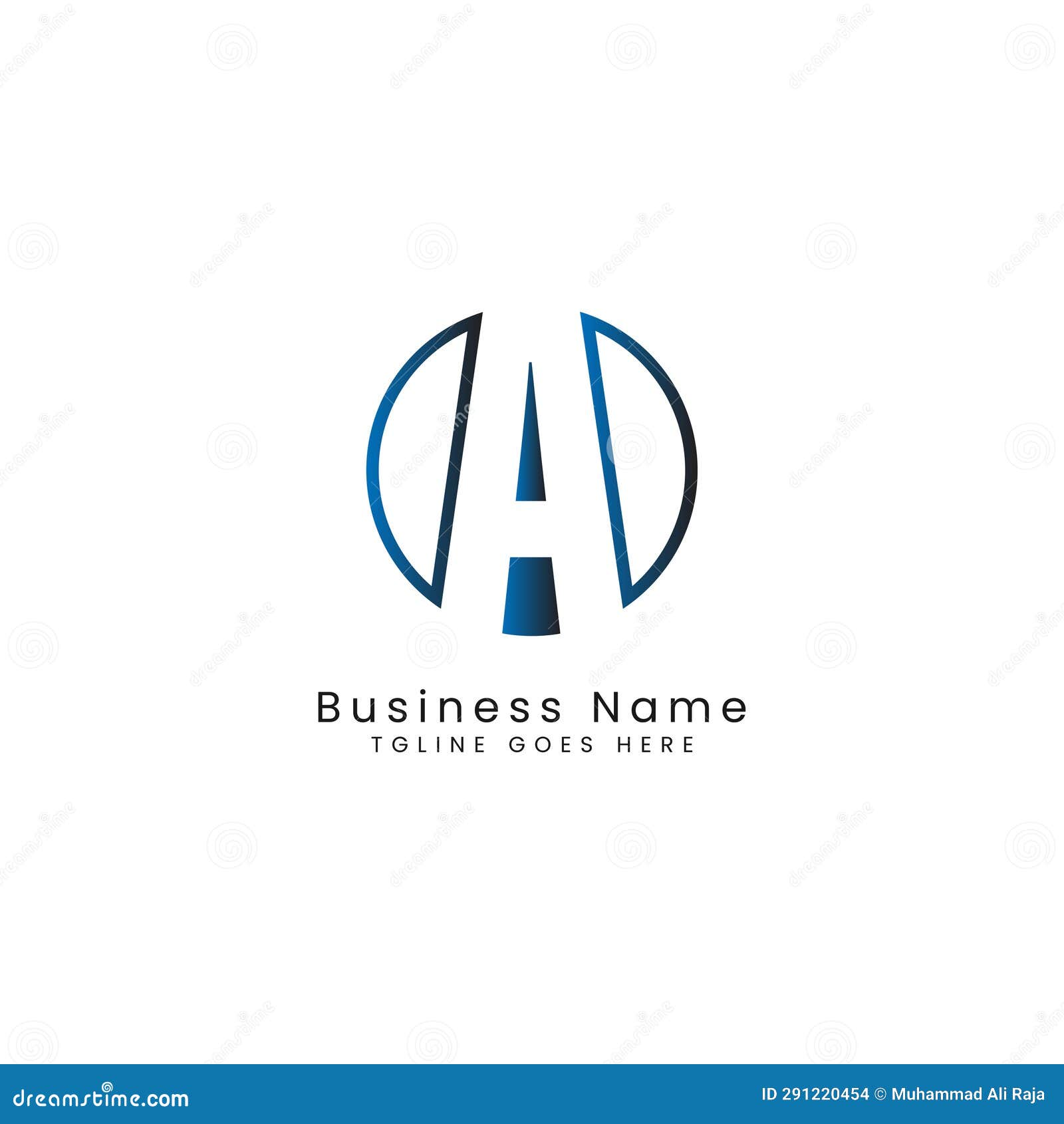 Letter a Logo, Round Shape Symbol, Digital, Technology, Media, Cutout ...