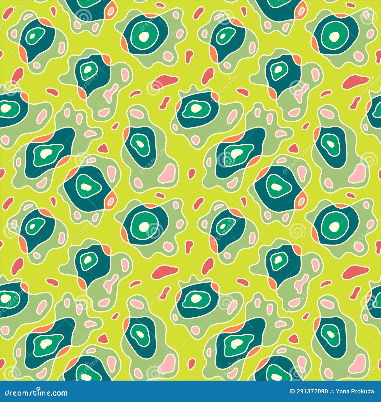 Abstract Psychedelic Colorful Artwork with Unique Pattern Stock Vector ...