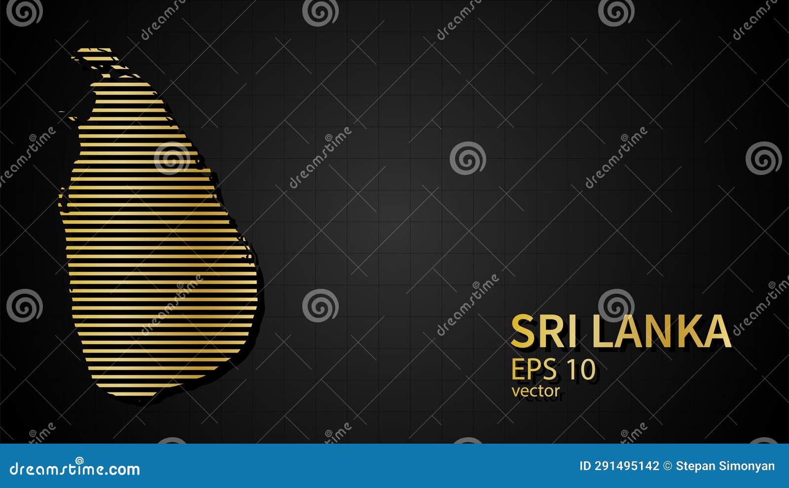 Vector Gold Map of Sri Lanka, Futuristic Modern Website Background or ...