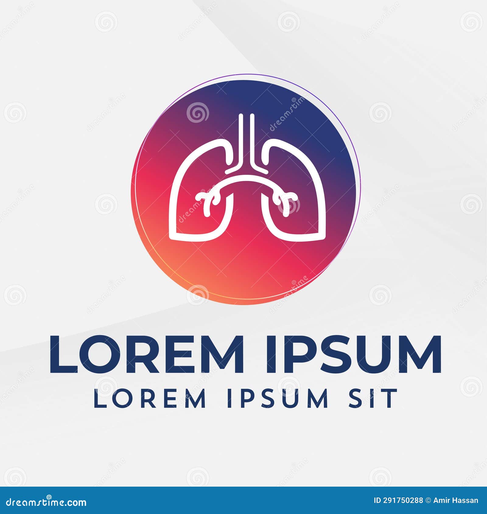 Lungs Logo Icon Medical Diagnostic Vector Pulmonary Pulmonology Pulmo ...