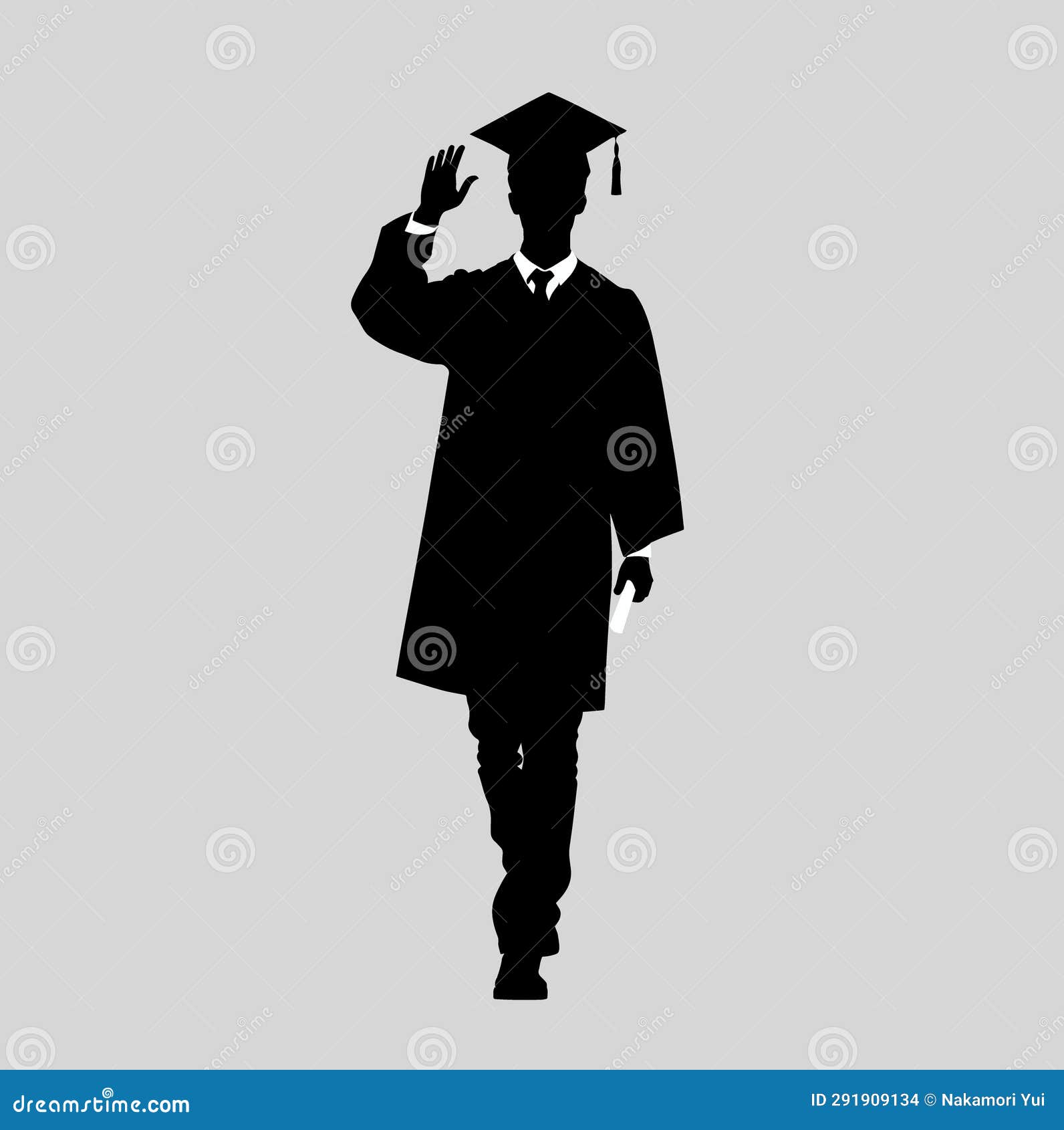 Graduate Silhouette, Graduated at University Silhouette, Happy ...