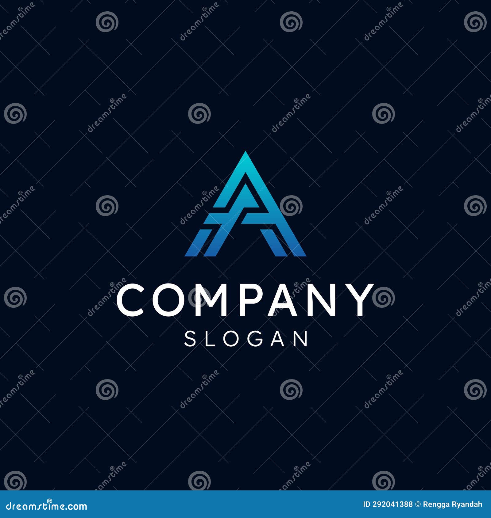 Letter AA or double a logo stock vector. Illustration of icon - 292041388