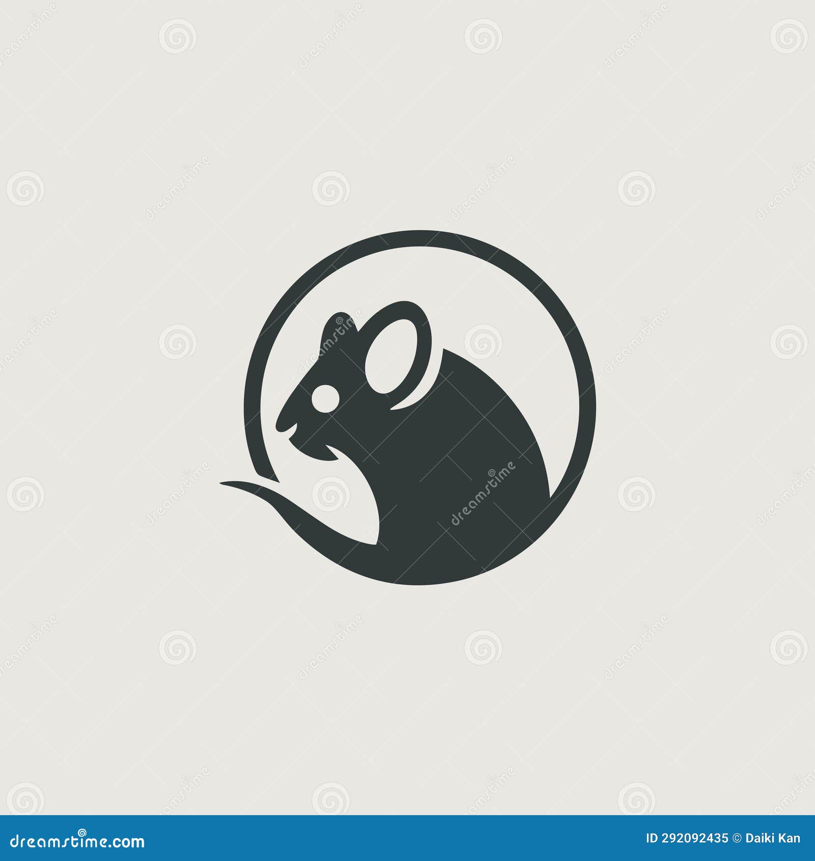 Vector Image of a Logo that Uses a Mouse Stock Illustration ...