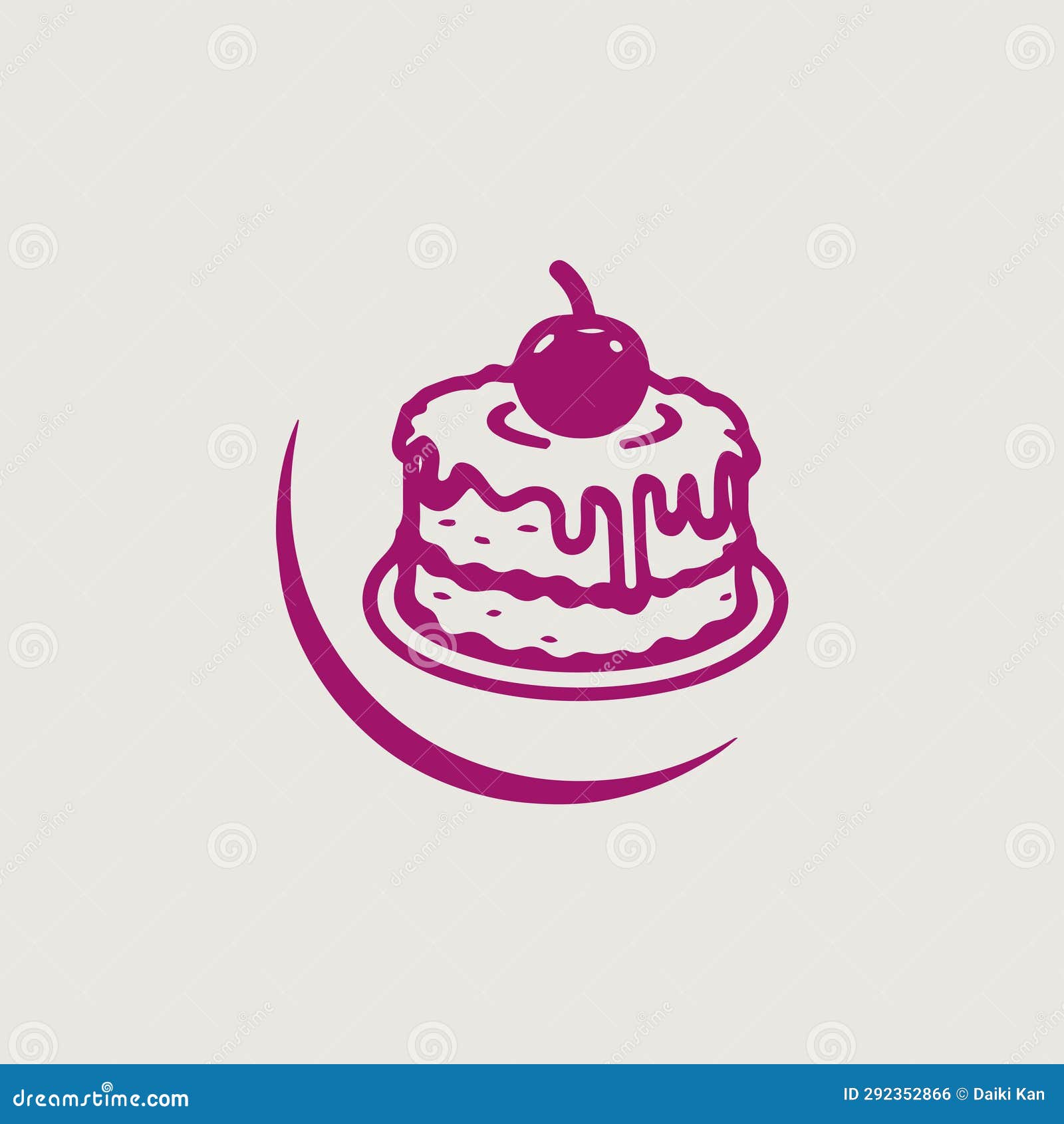 Simple and Stylish Logo that Symbolically Uses a Cake Stock ...