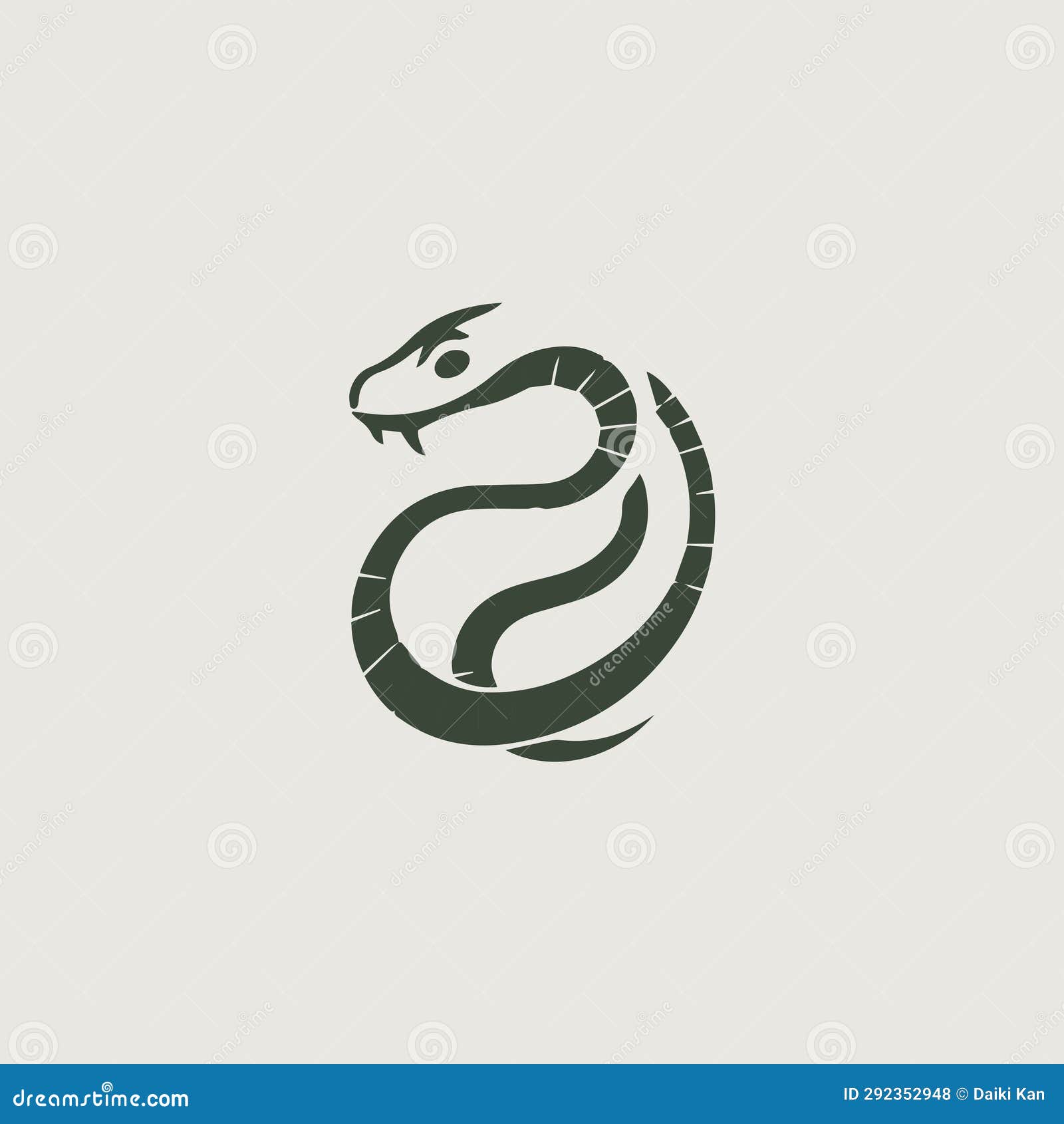 Simple and Stylish Logo that Symbolically Uses a Snake Stock ...