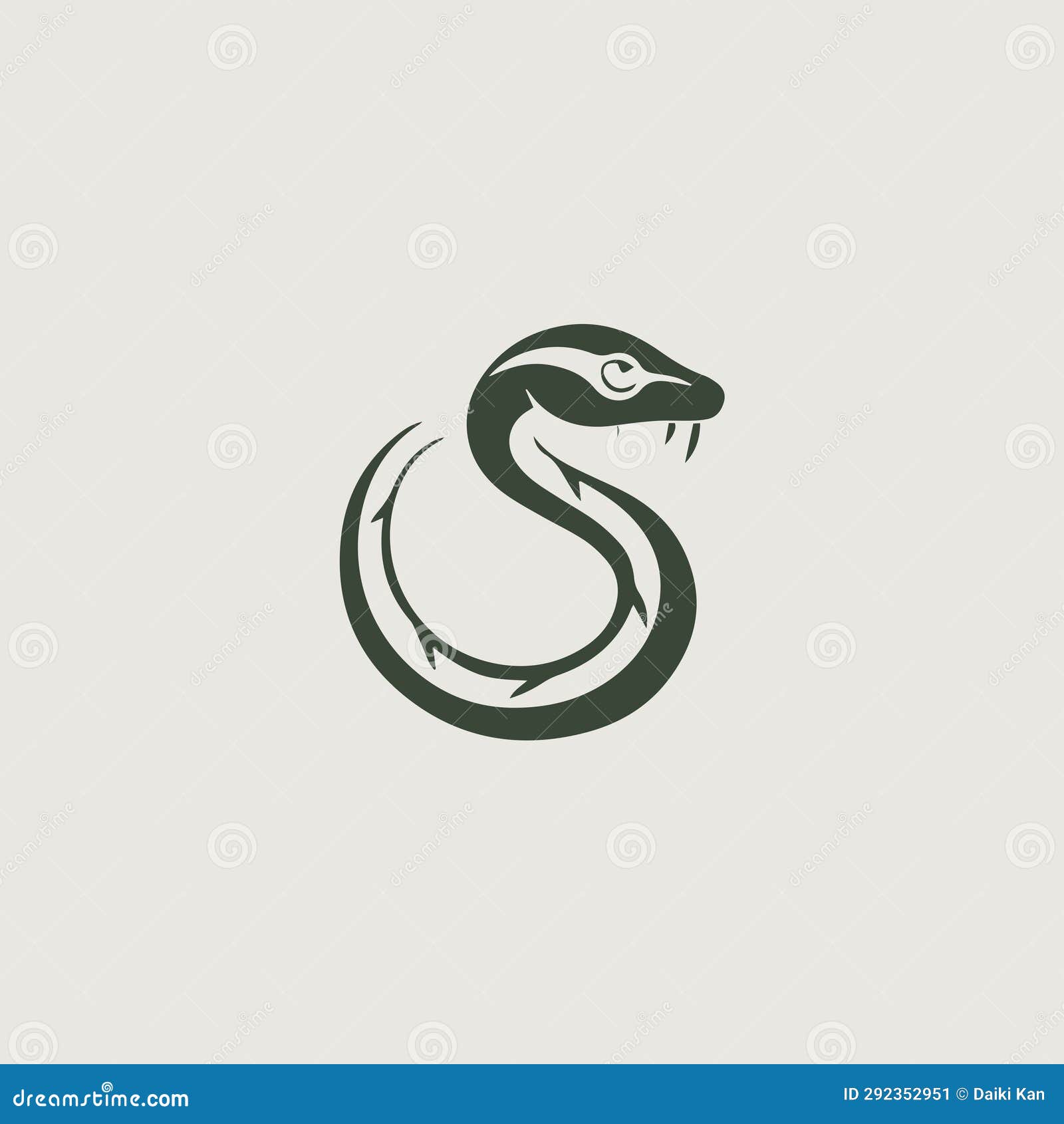 Simple and Stylish Logo that Symbolically Uses a Snake Stock ...