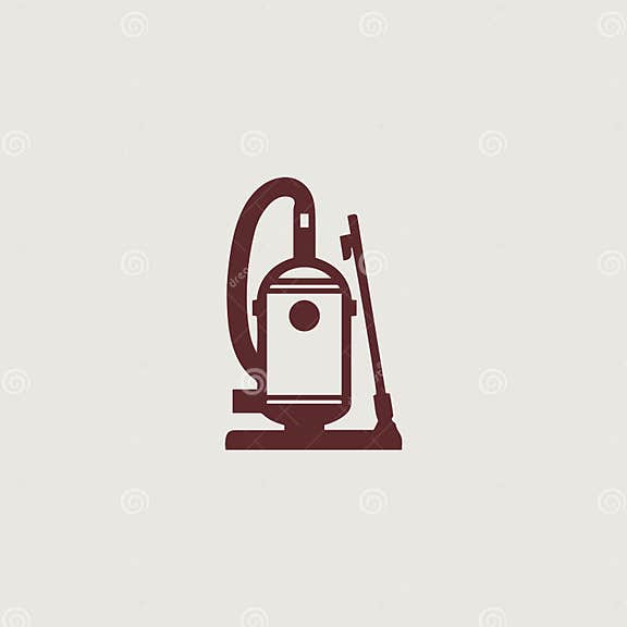 A Logo that Symbolically Uses a Vacuum Cleaner Stock Vector ...