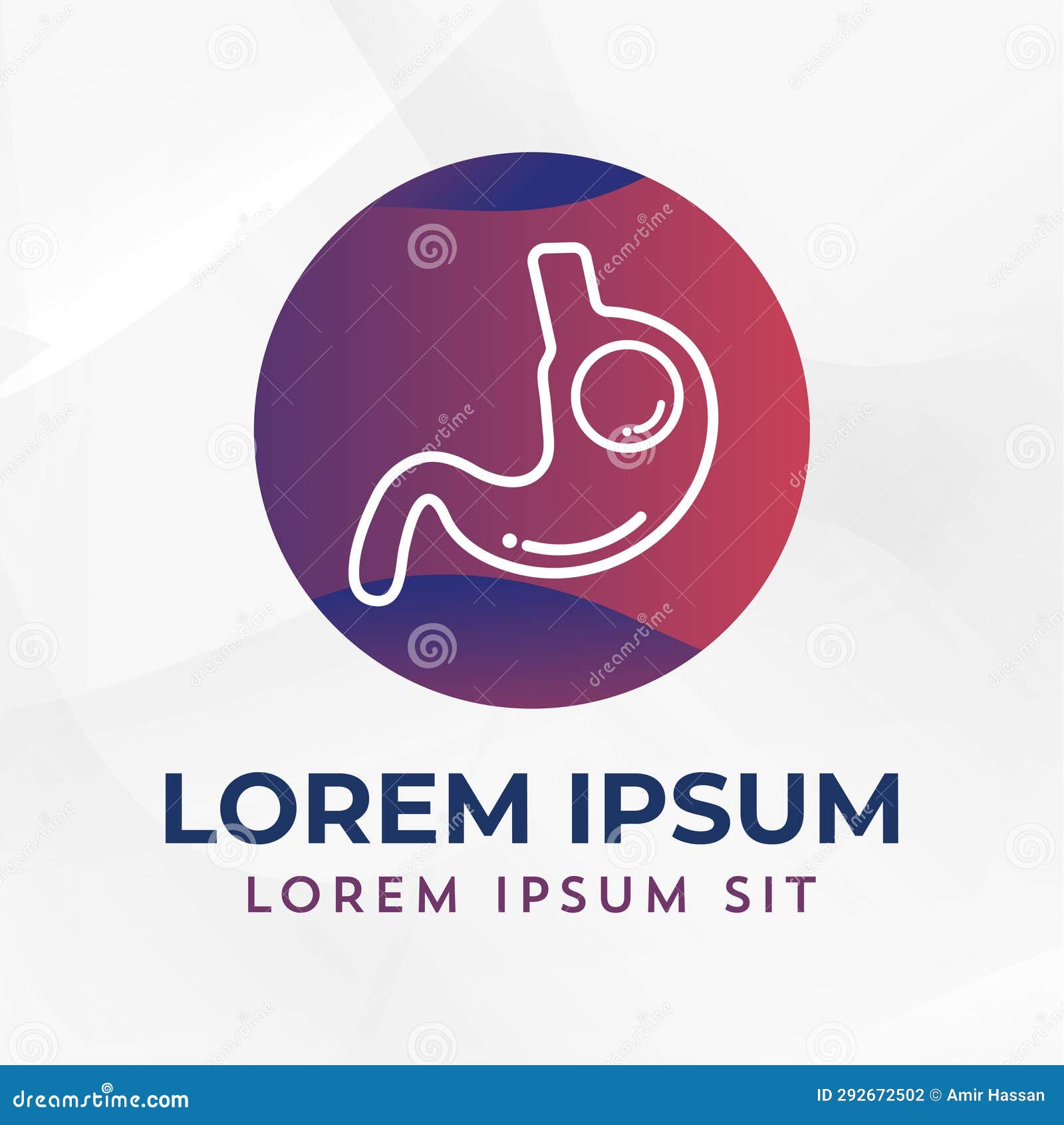 Gastric Balloon Logo Stomach, Obesity Logo, Endoscopy Inside a Stomach ...