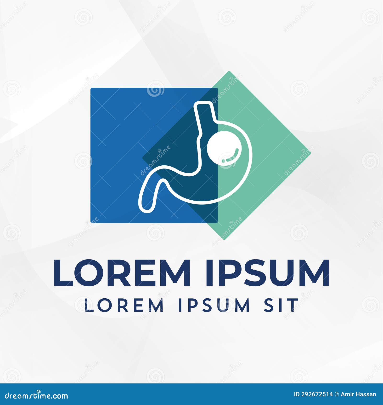 Endoscopy Logo Icon. Stomach Gastroscopy Cartoon Gastritis Medicine ...