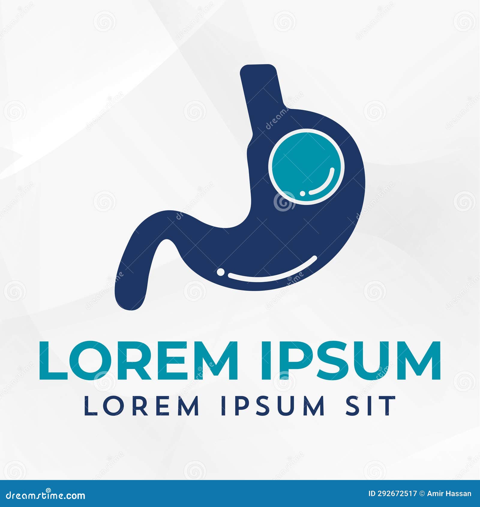 Endoscopy Logo Icon. Stomach Gastroscopy Cartoon Gastritis Medicine ...