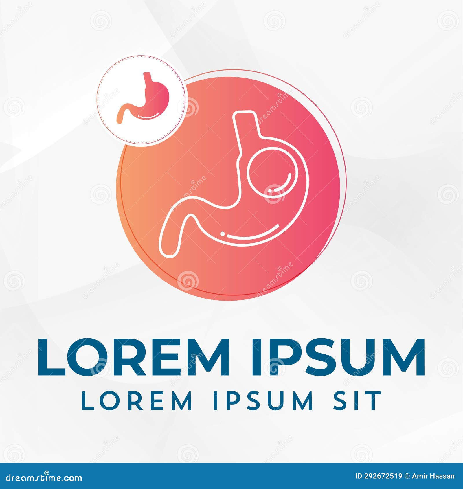 Gastric Balloon Logo Stomach, Obesity Logo, Endoscopy Inside a Stomach ...