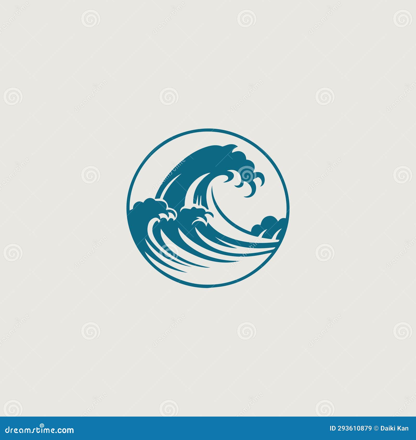 Image of a Simple and Stylish Logo that Uses the Sea As a Symbol Stock ...