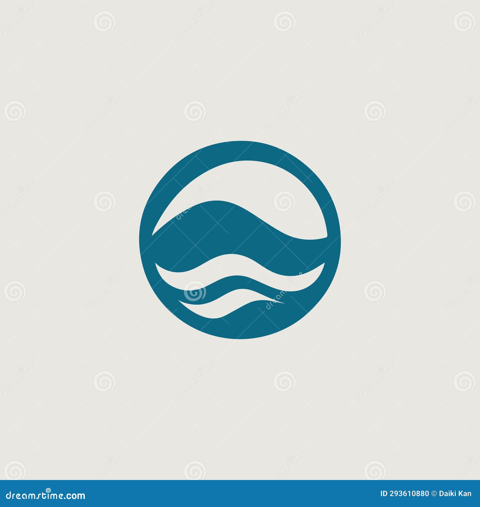 Image of a Simple and Stylish Logo that Uses the Sea As a Symbol Stock ...