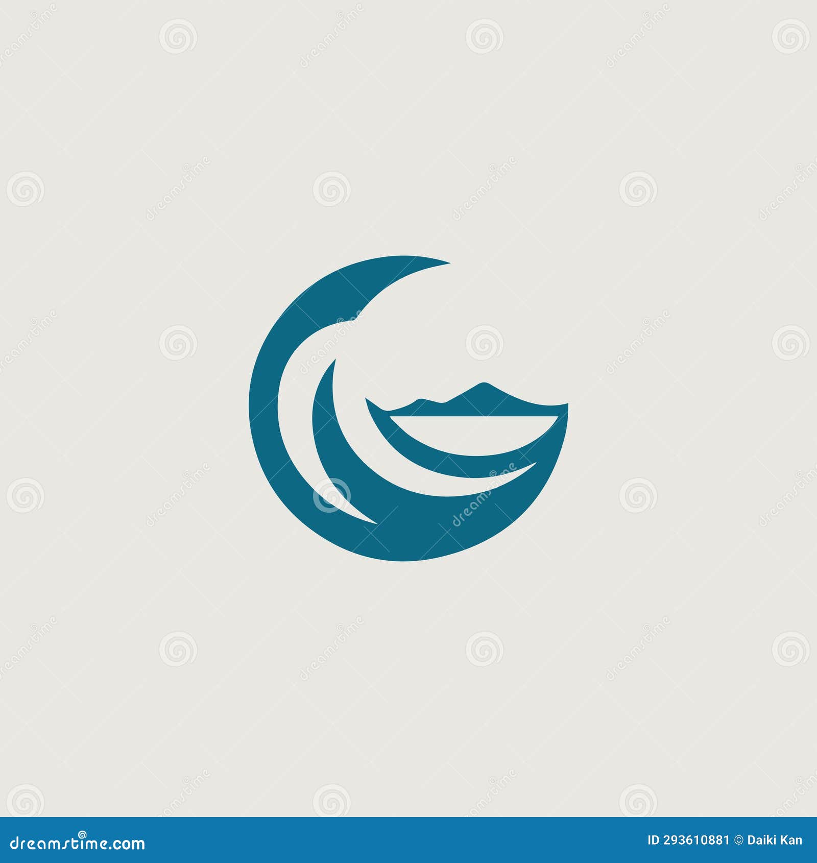 Image of a Simple and Stylish Logo that Uses the Sea As a Symbol Stock ...