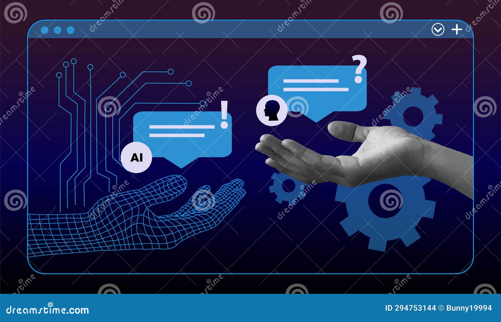 Chatting with Artificial Intelligence Chat Bot Developed by Tech ...