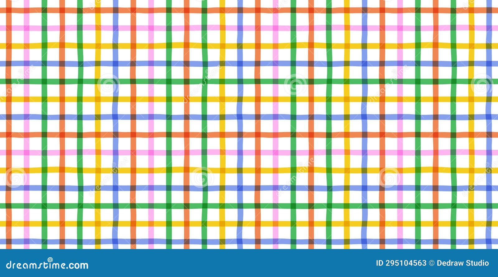 Colorful Geometric Square Grid Line Seamless Pattern Stock Vector ...