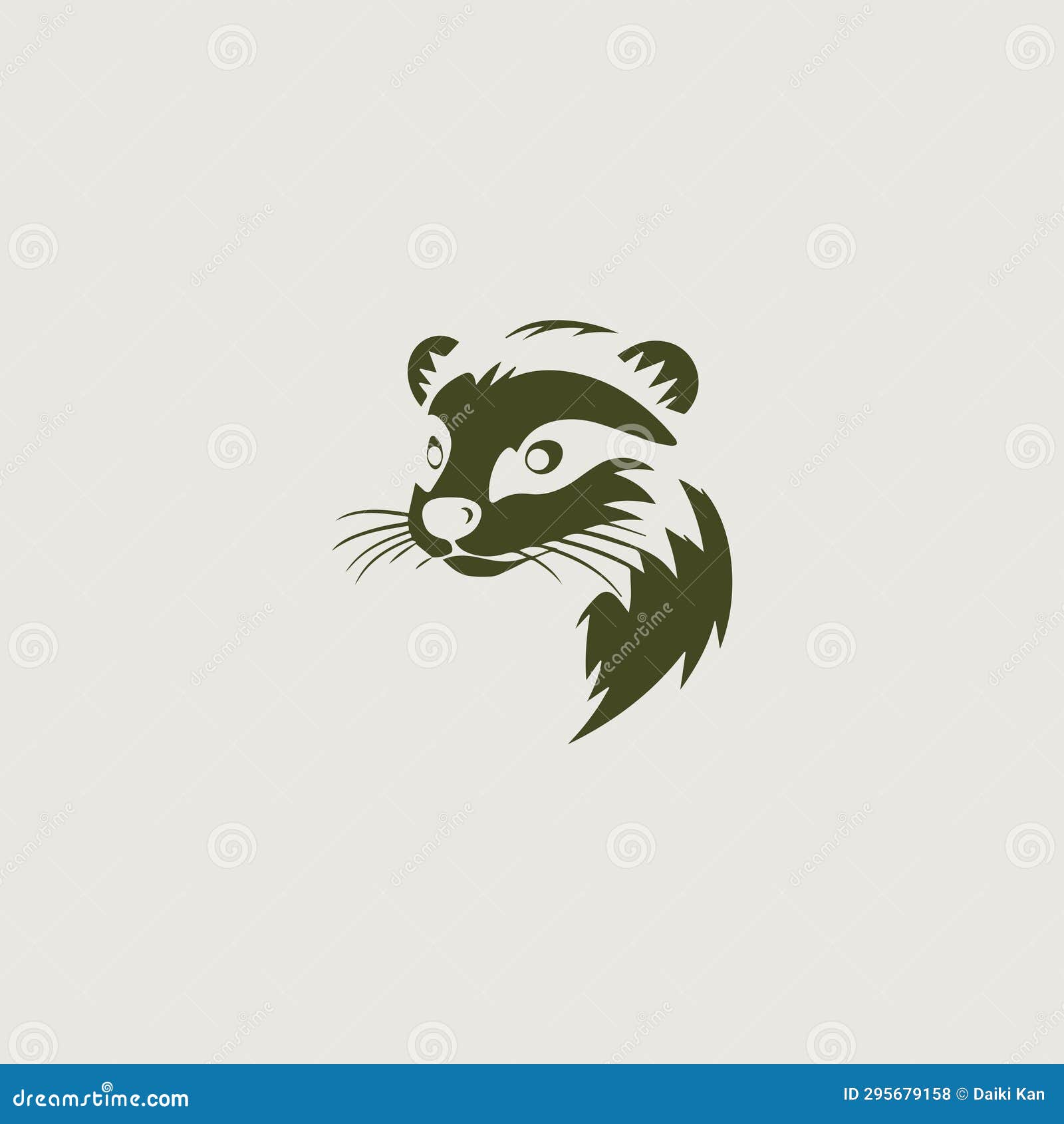A Logo that Symbolically Uses a Weasel Stock Vector - Illustration of ...