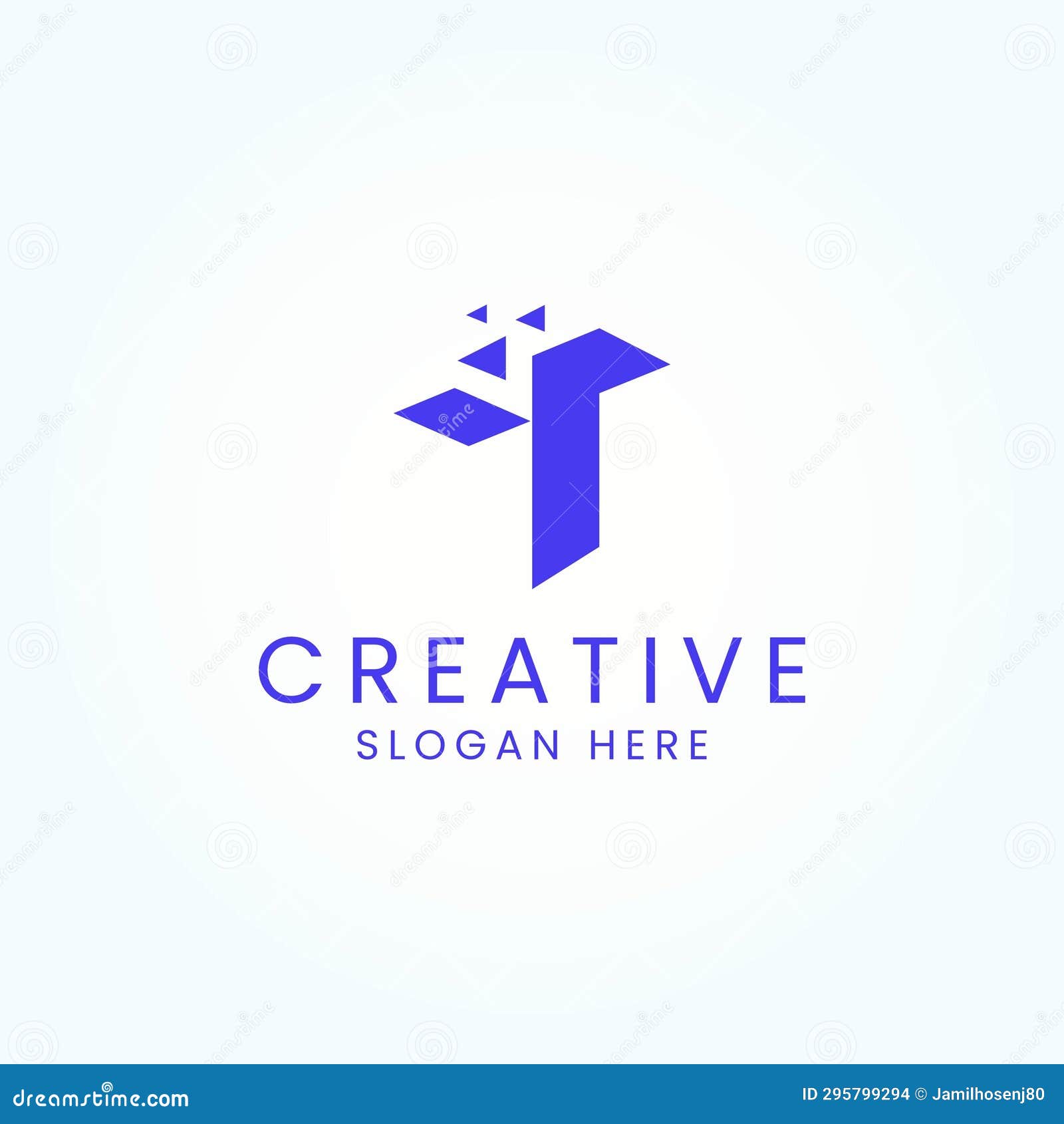 Abstract T Letter Digital Tech Logo Vector Image Stock Vector ...