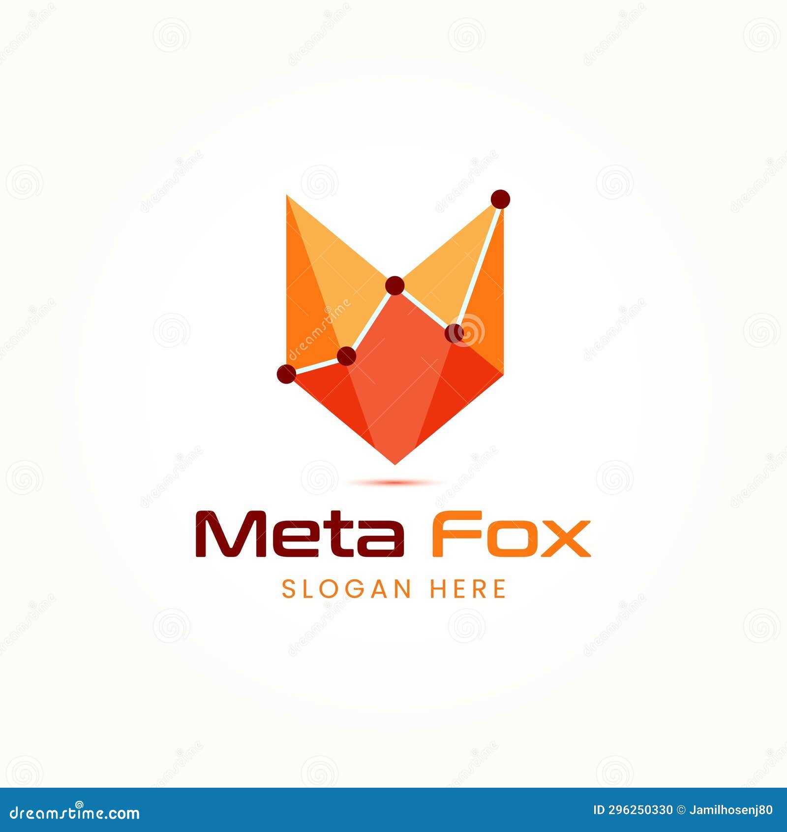 Creative Fox Financial Logo Design Vector Image Stock Vector ...